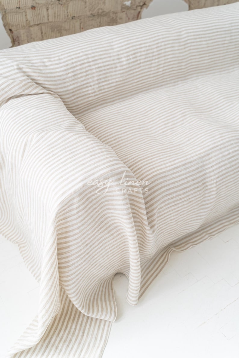 Linen Sofa Cover, Custom Couch Slipcover - Etsy