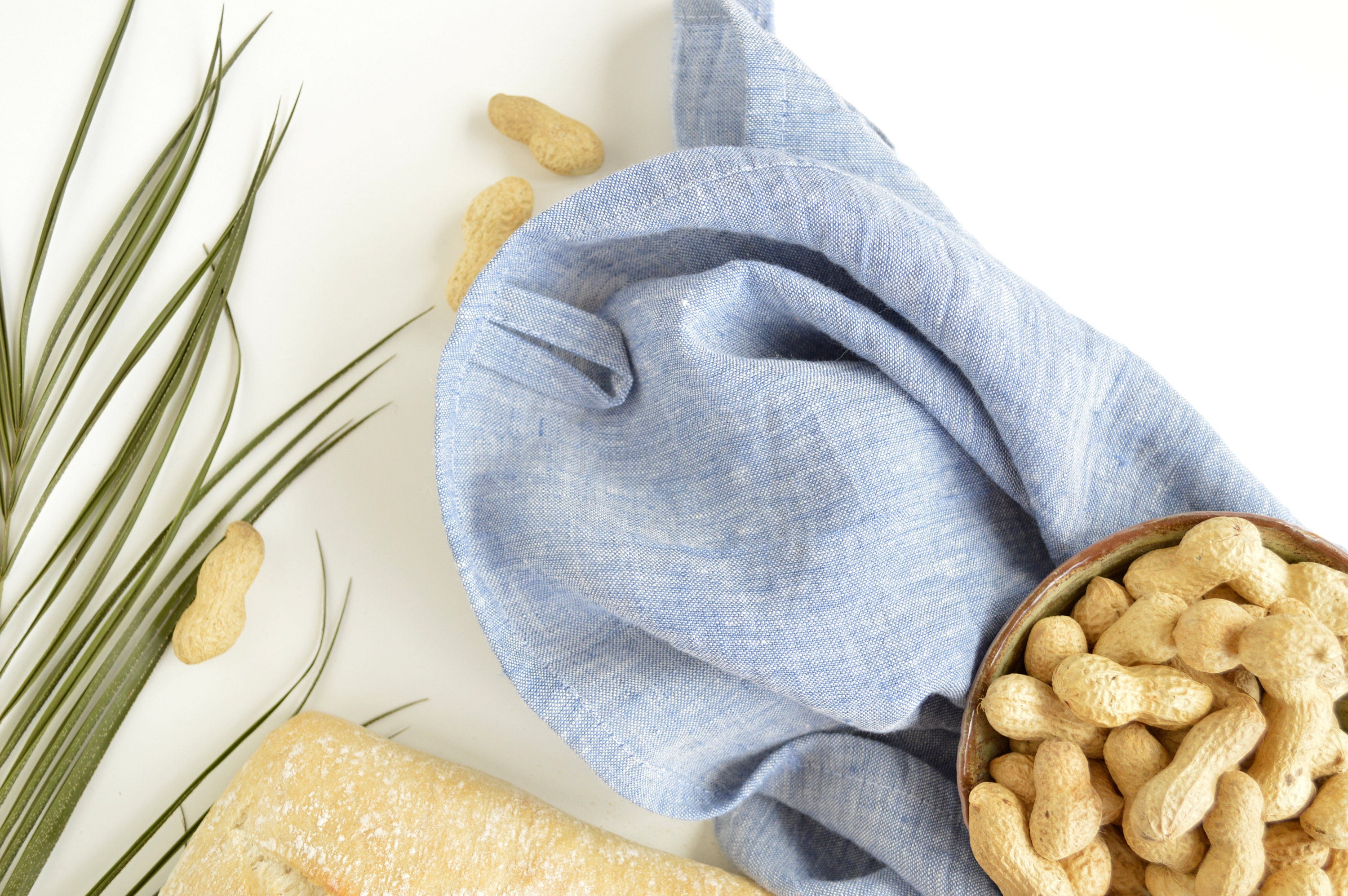 Washed linen tea towel. Natural linen kitchen towel. | Etsy