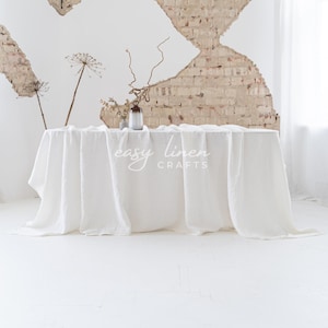 Extra Large Linen Tablecloth, Rectangle Tablecloth, Oval Table Cloth ...