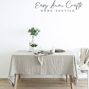Extra Large Linen Tablecloth, Rectangle Tablecloth, Oval Table Cloth ...