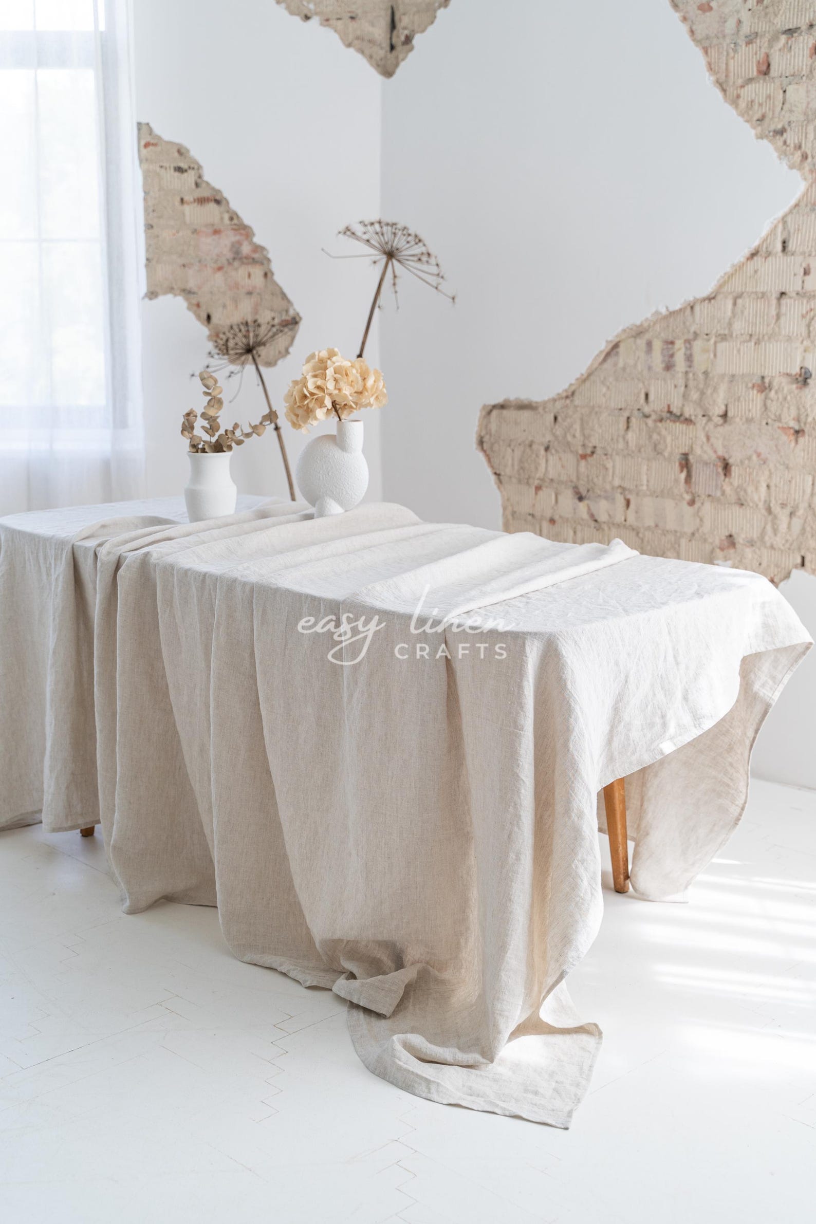 Extra Large Linen Tablecloth, Rectangle Tablecloth, Oval Table Cloth ...