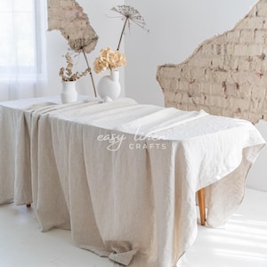 Extra Large Linen Tablecloth, Rectangle Tablecloth, Oval Table Cloth ...