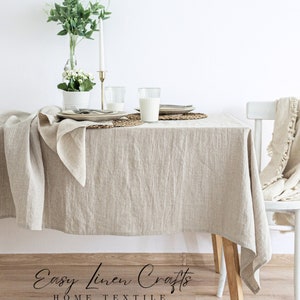 Extra Large Linen Tablecloth, Rectangle Tablecloth, Oval Table Cloth ...