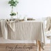 Extra Large Linen Tablecloth, Rectangle Tablecloth, Oval Table Cloth ...