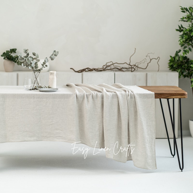 Linen Tablecloth - Etsy