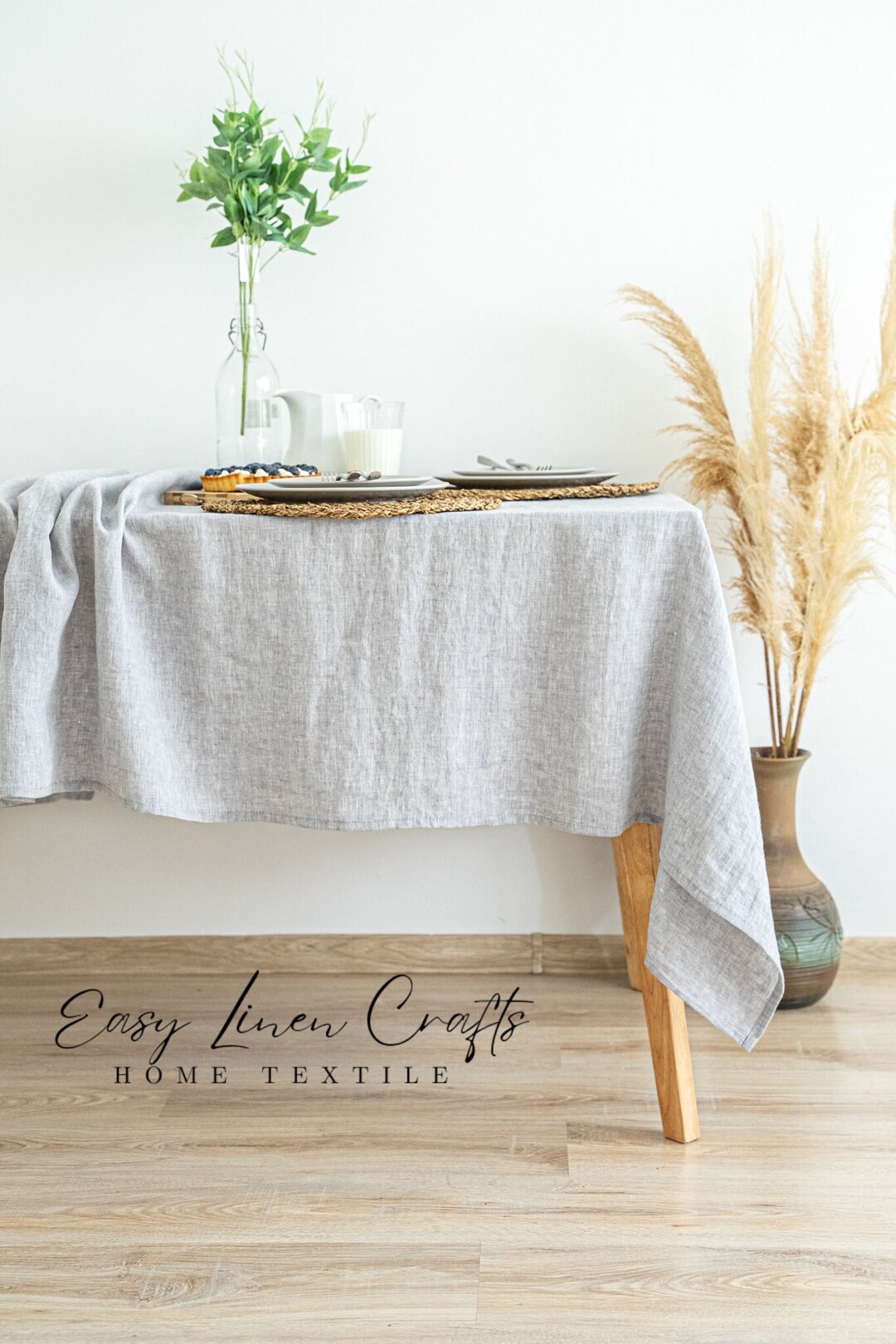 Large Linen Tablecloth - Extra Long Table Cloth - Custom Size ...