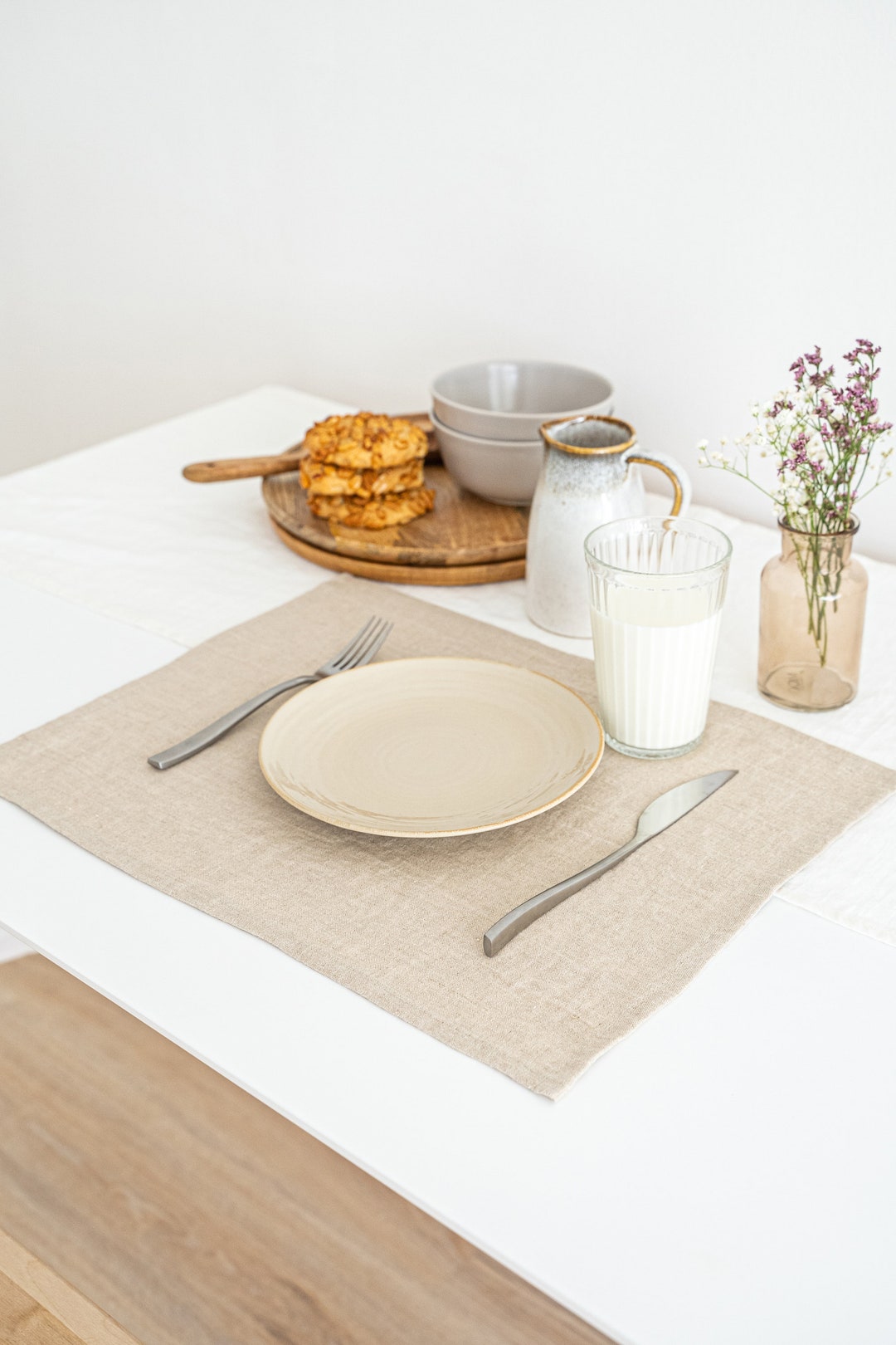 Set of Linen Placemats - Linen Table Mats Set - Custom Placemats ...