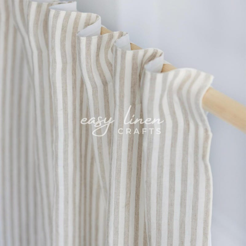 Wide Gingham Curtain - Etsy