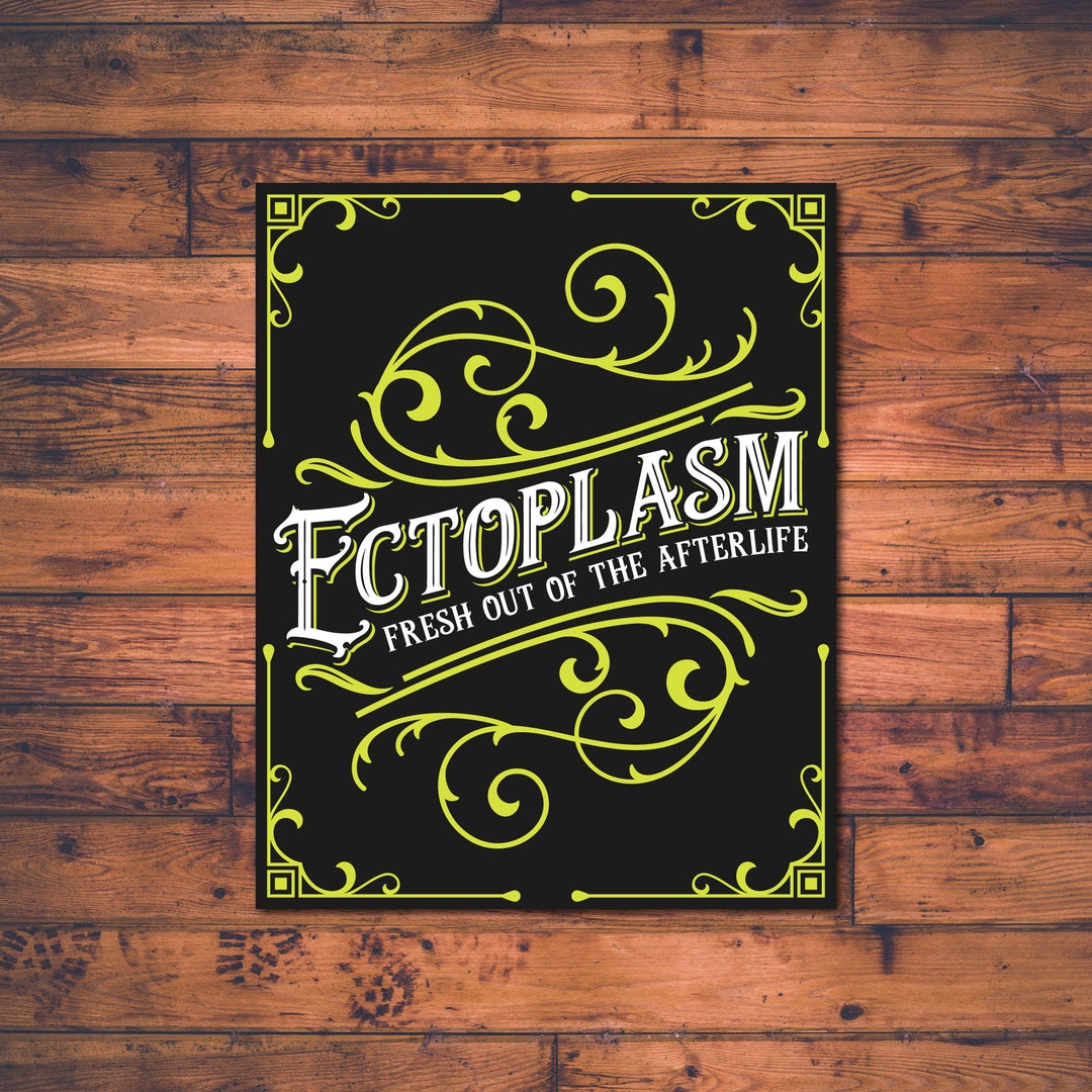 Ectoplasm Bottle Label Sticker - Etsy