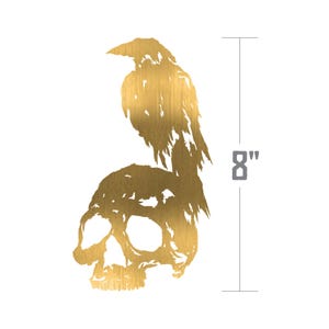 Skull and Raven Vinyl Decal - Etsy
