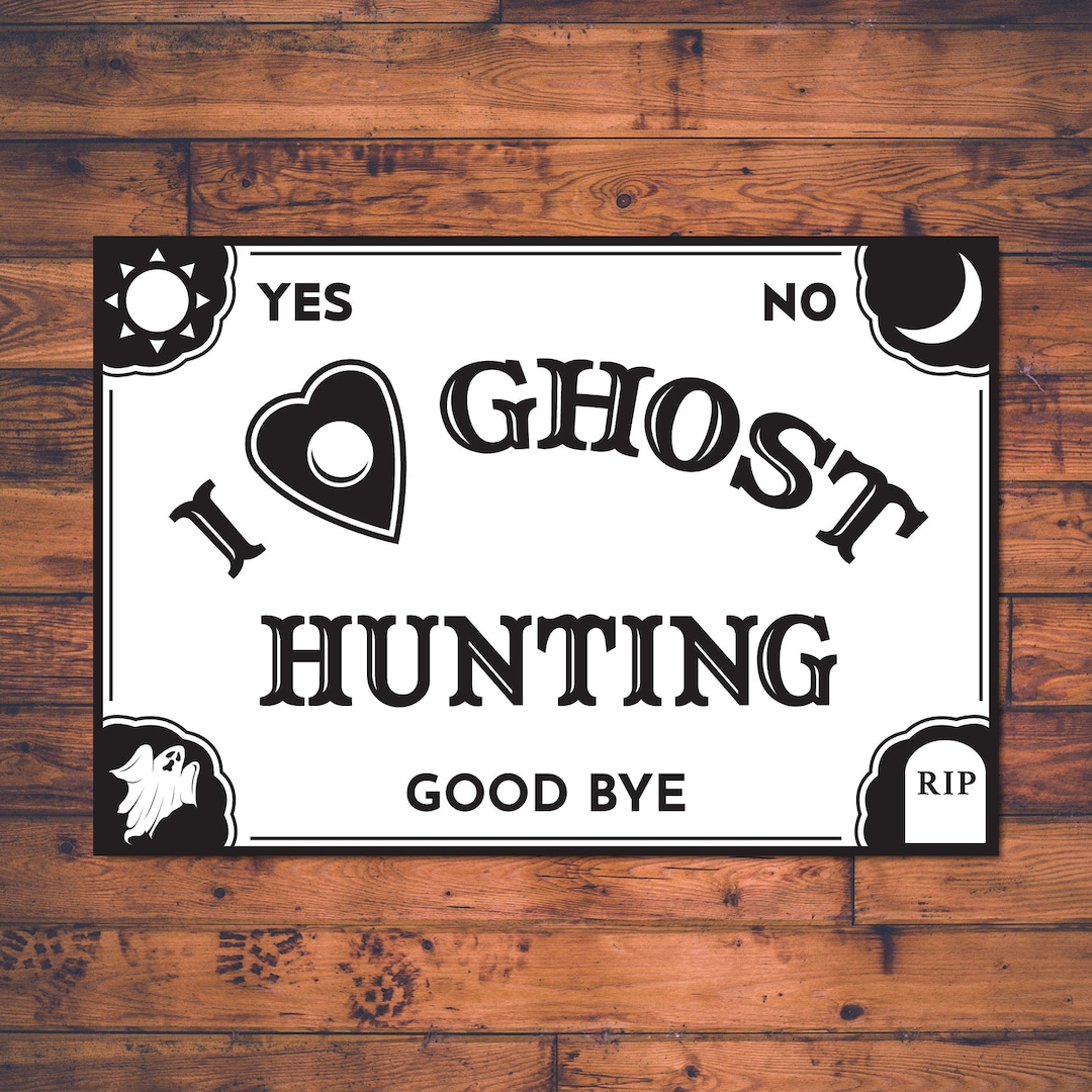 I Love Ghost Hunting - Ouija Board Sticker - Etsy