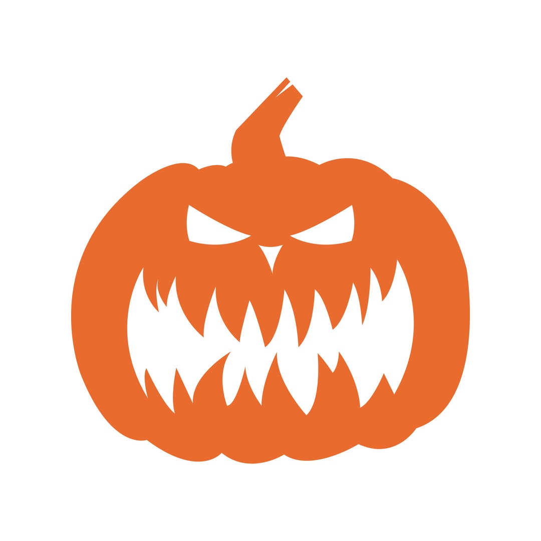 Jack O'lantern Pumpkin Vinyl Decal - Etsy