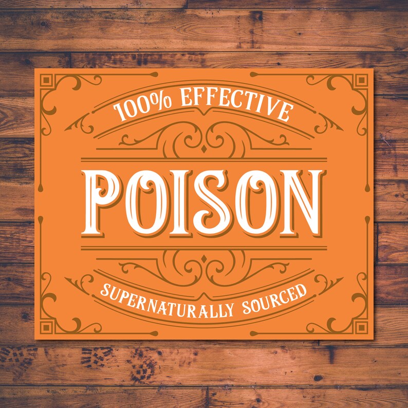 Poison Bottle Label Sticker - Etsy