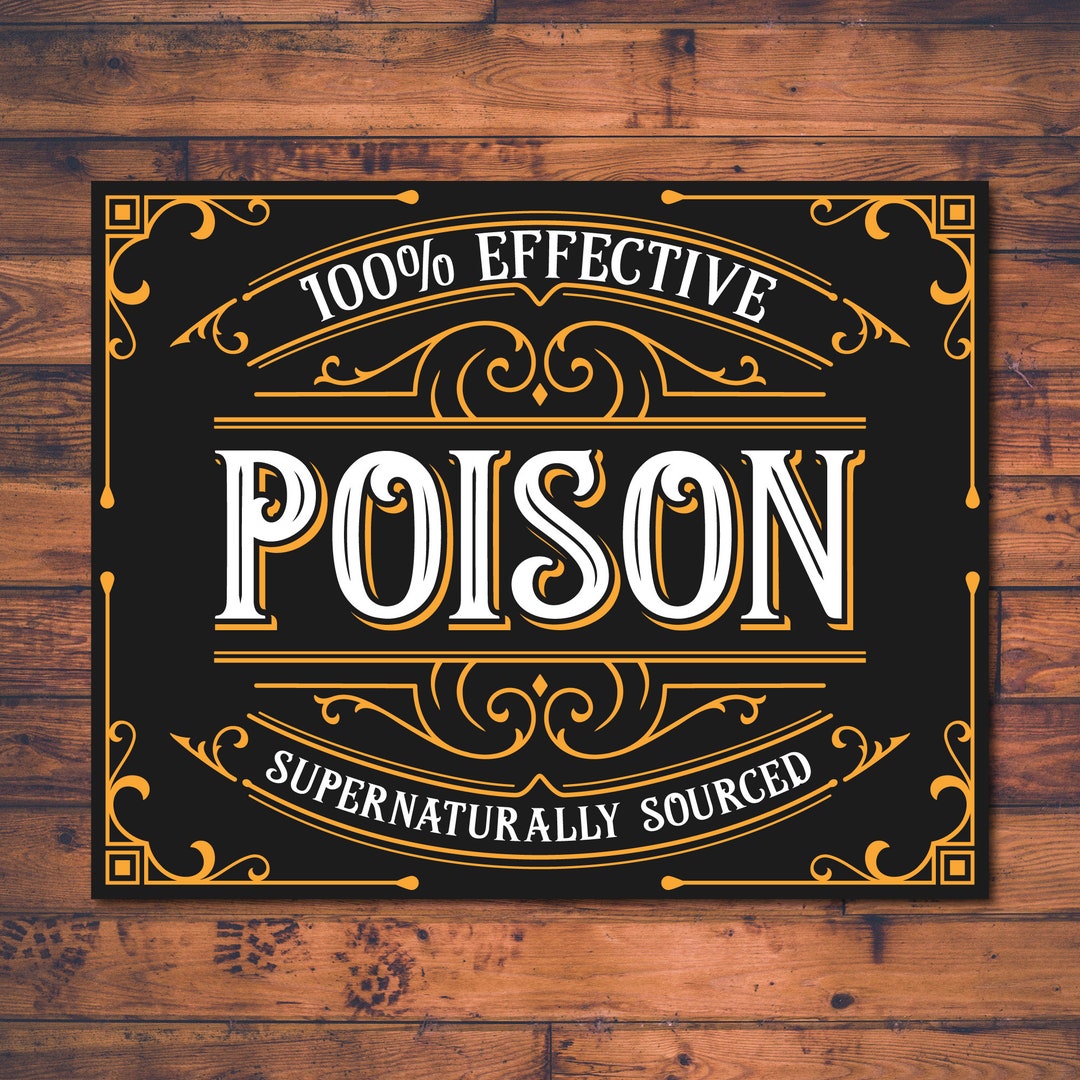 Poison Bottle Label Sticker - Etsy