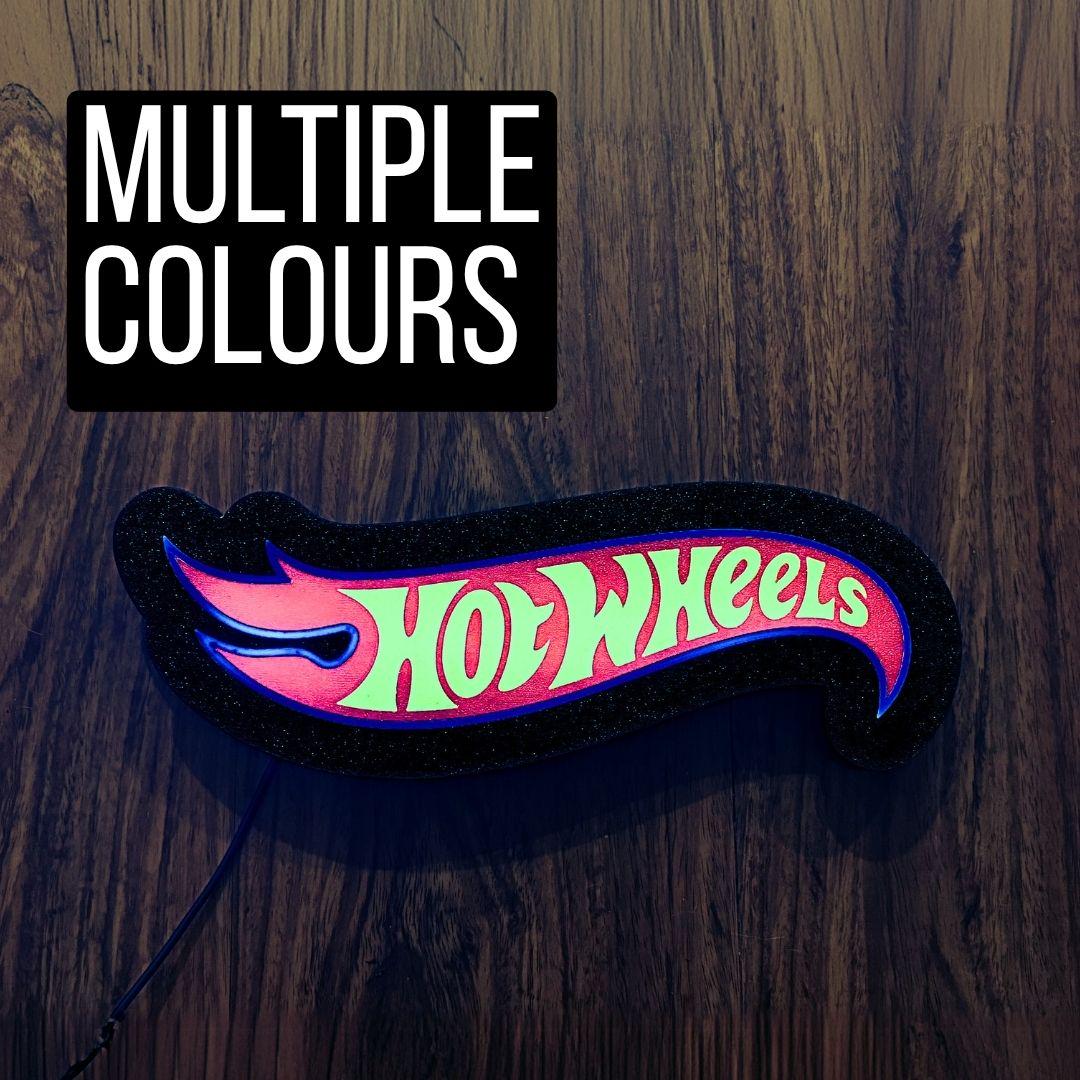 Hot Wheels LED Lightbox/ Lamp/ Cake Topper - Etsy