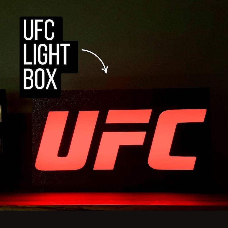 UFC LED Lightbox/ Lamp - Etsy Australia