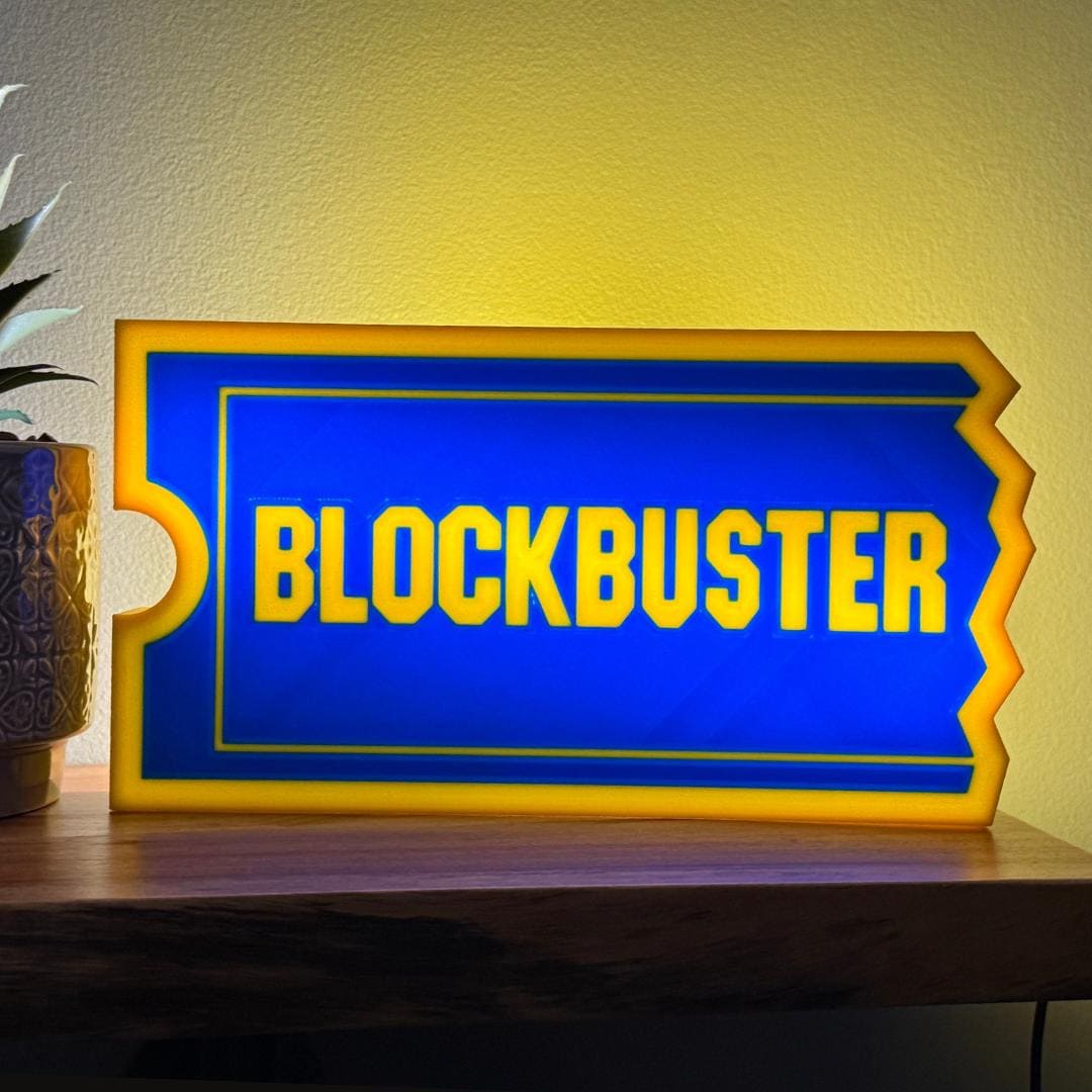 Blockbuster LED Lightbox – Rewind the Vibes, Light up the Memories - Etsy