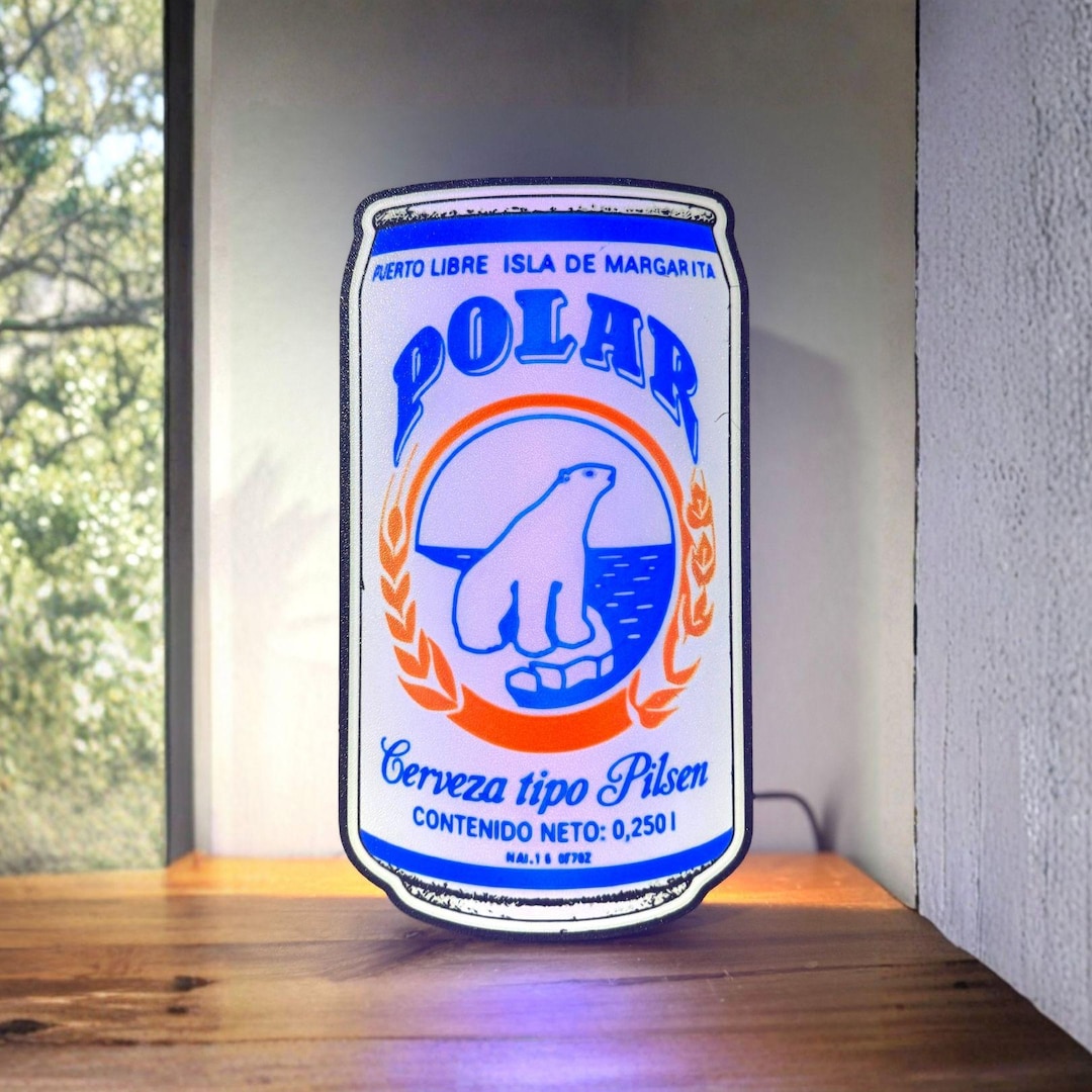 Polar Pilsen Light – Classic Can, Colorful Glow of Venezuela - Etsy