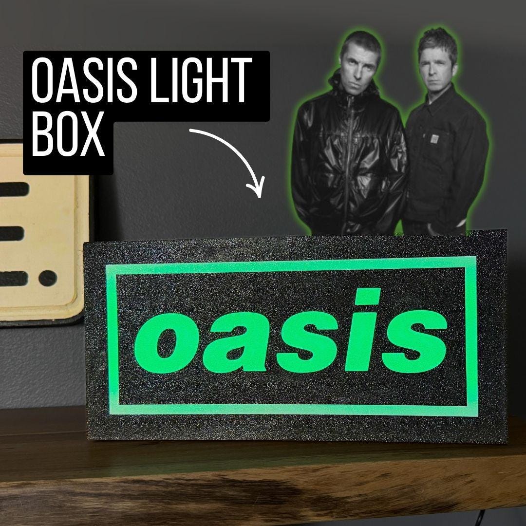 Oasis Legendary Lightbox Lightbox/ Lamp - Etsy