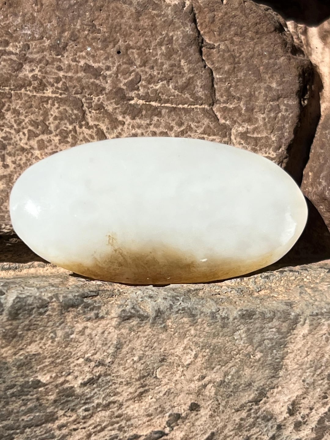 Russian White Nephrite Jade Cabochon - Etsy