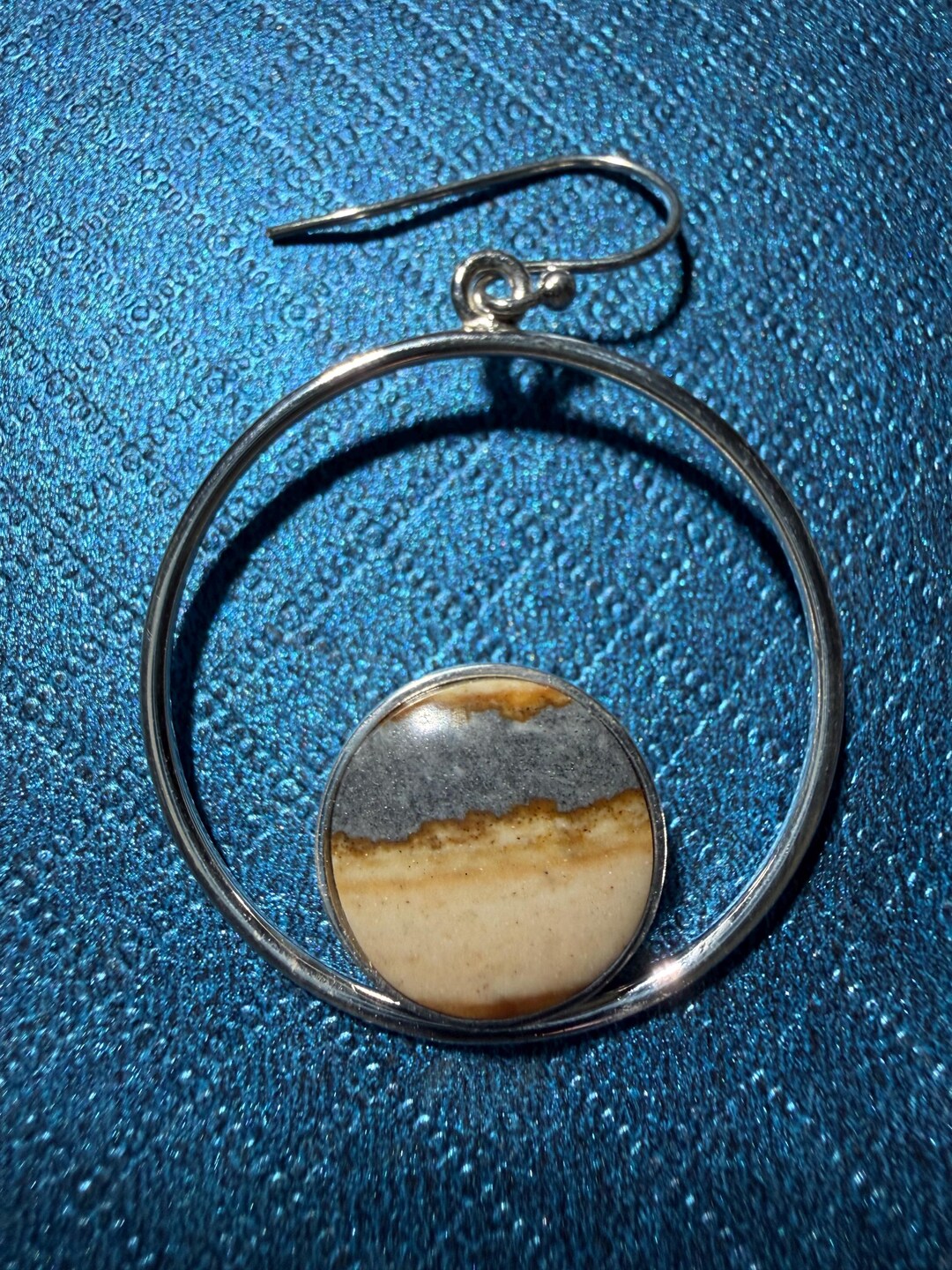 Starry Night Jasper Sterling Silver Earrings - Etsy