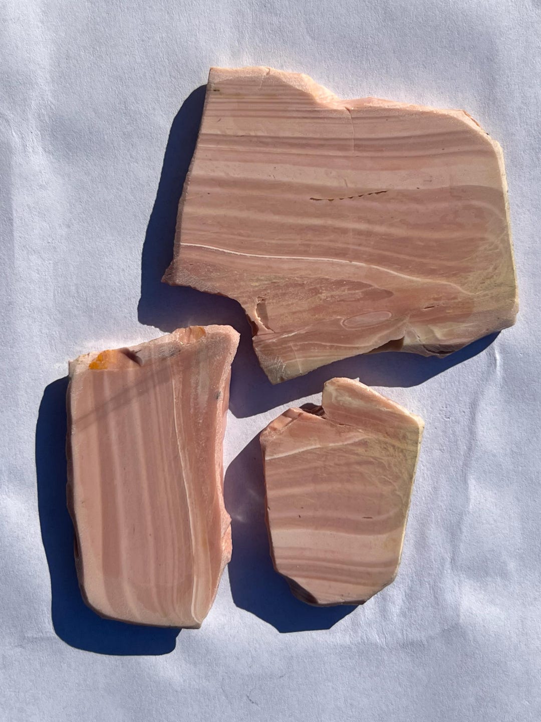 3 Australian Pink Opal Raw Slabs - Etsy
