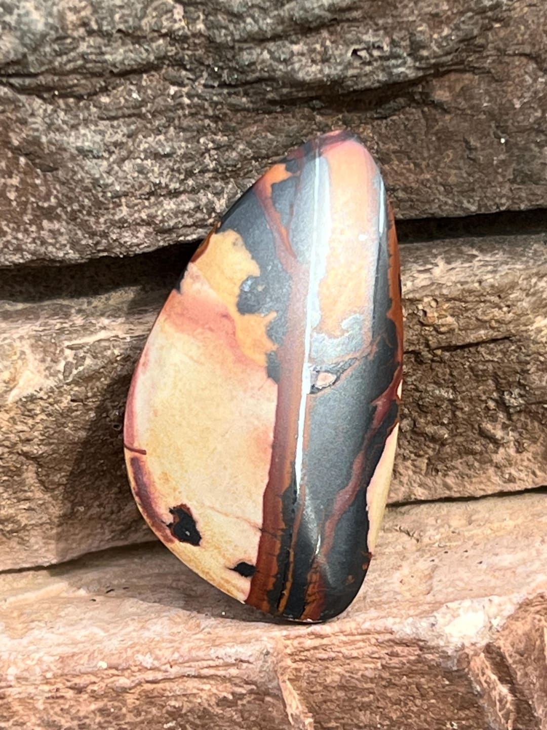 Indian Paint Stone Death Valley Jasper Cabochon - Etsy