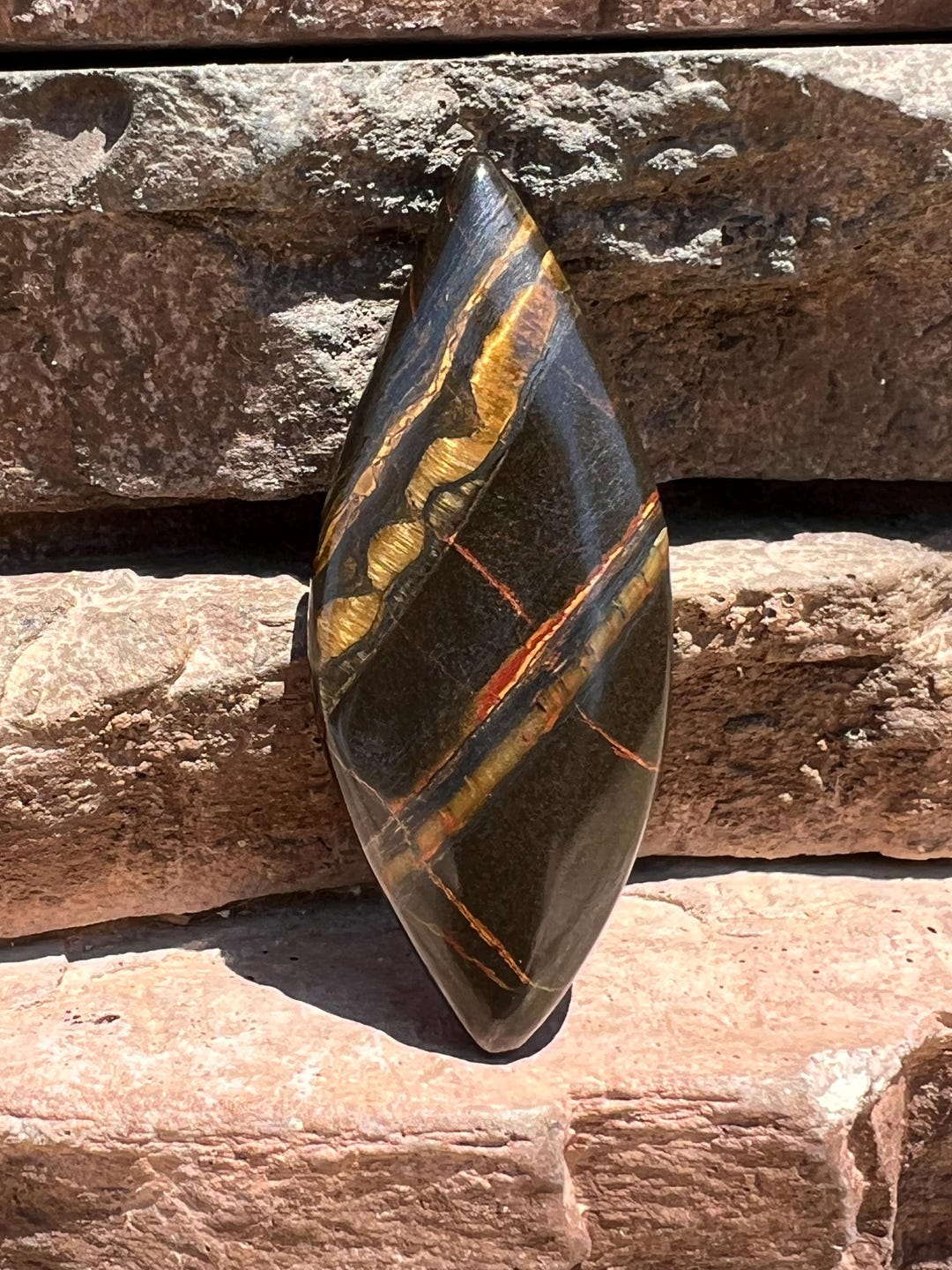 Australian Tiger Iron Cabochon - Etsy