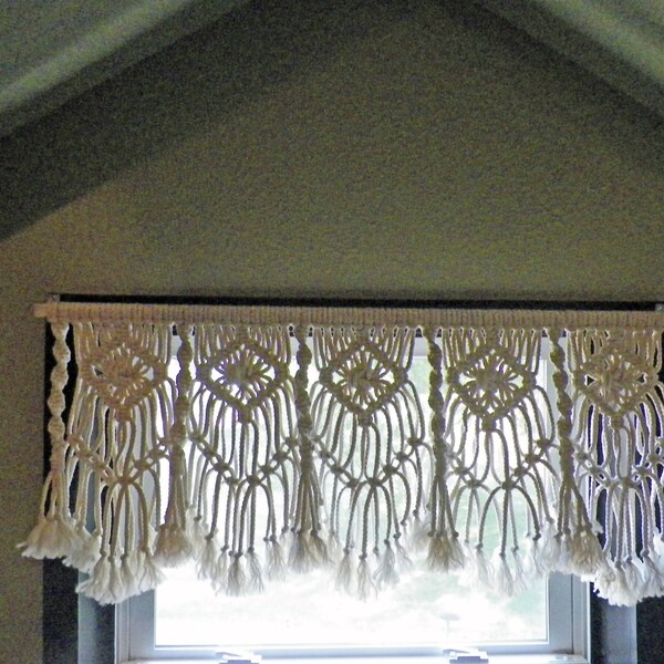 Macrame Valance - Etsy
