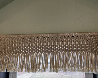 Macrame Valance - Etsy