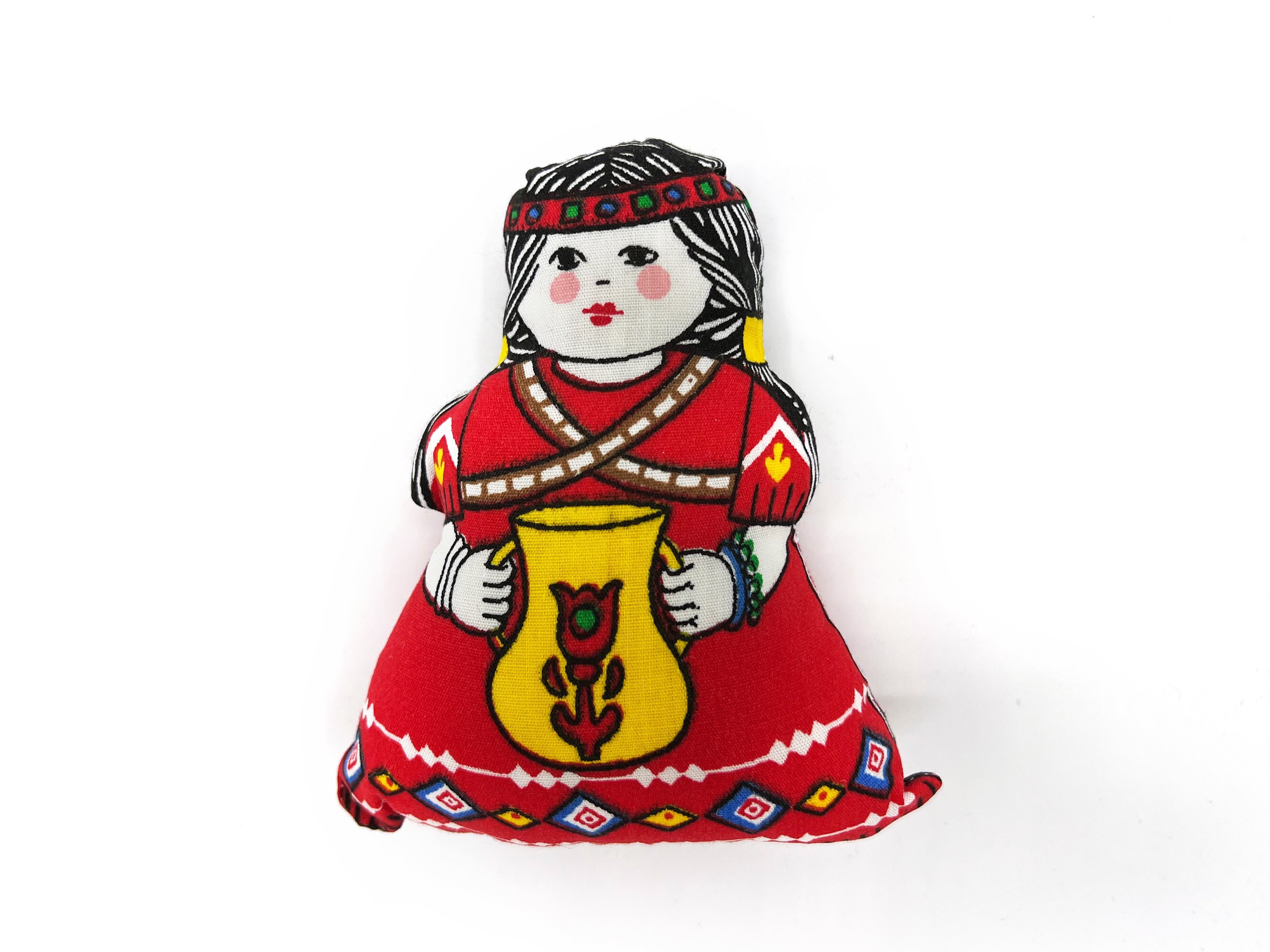 Vintage Set of 5 Fabric Dolls From Around the World, Stuffed ...