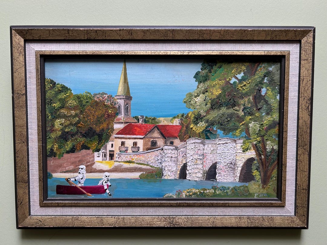 Star Wars Stormtrooper Row Boat Thrift Store Painting - Etsy