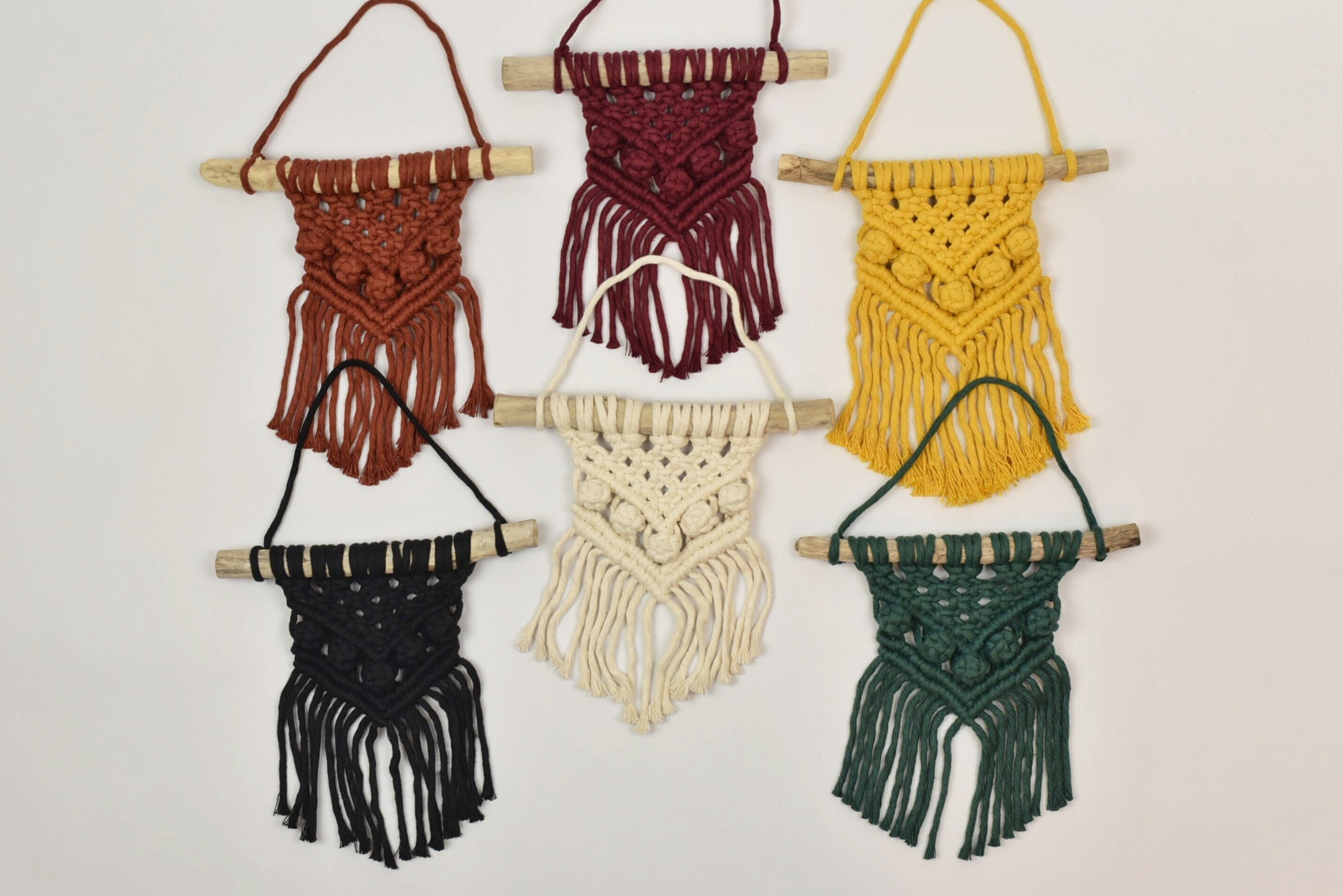 Macrame Mini Wall Hanging Macrame Wall Hanging Mini Wall | Etsy