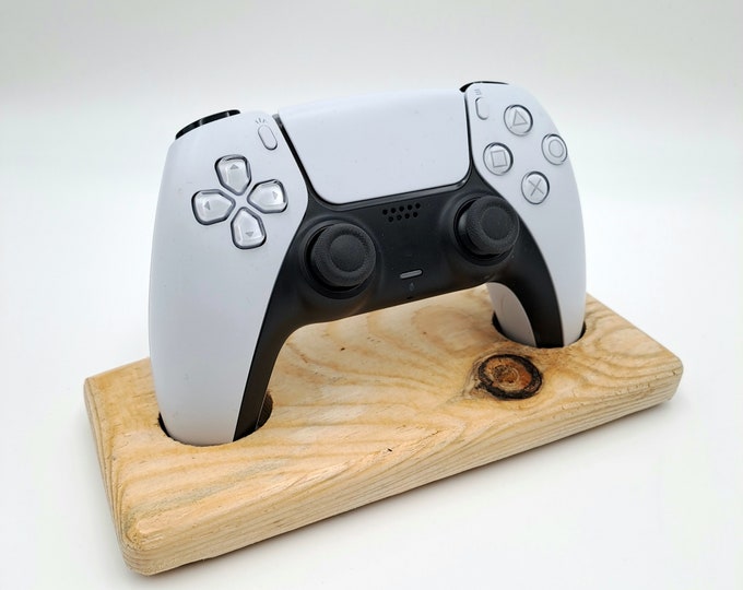 Natural Finish Gaming Controller Holder Stand - Handmade From Recycled ...