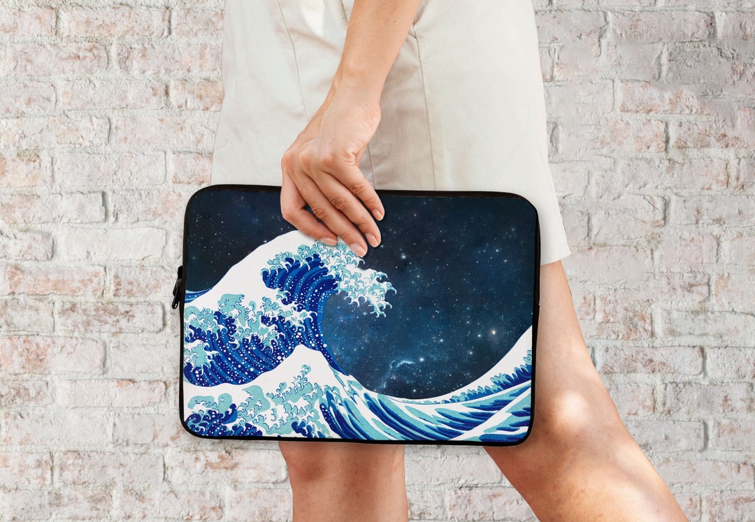 Waves Art Protective Laptop Case ASUS Soft Cover Toshiba Zip Sleeve ...