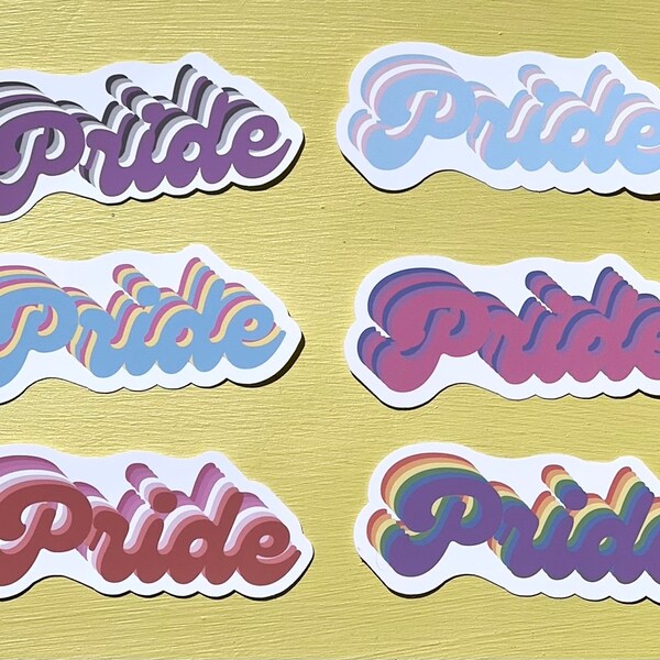 Groovy Trans Sticker - Etsy