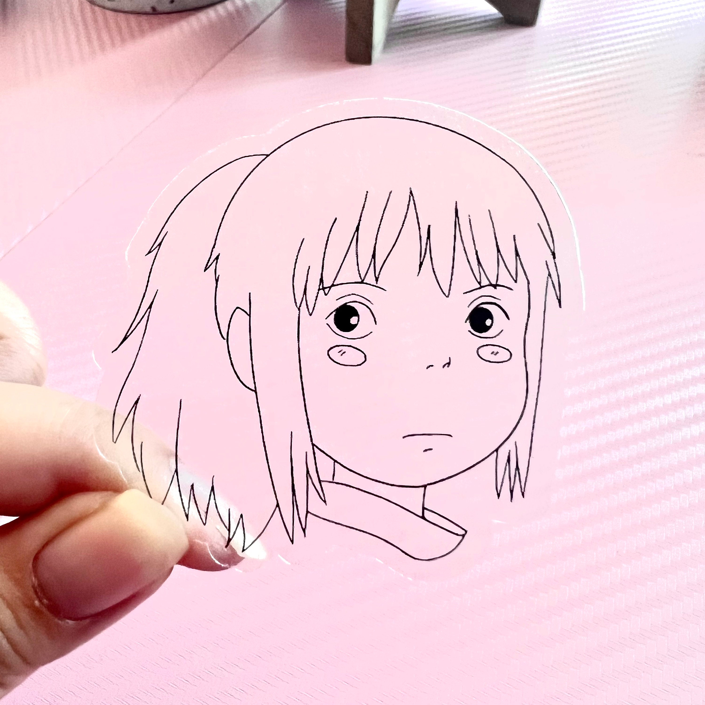 Transparent Anime Sticker - Etsy