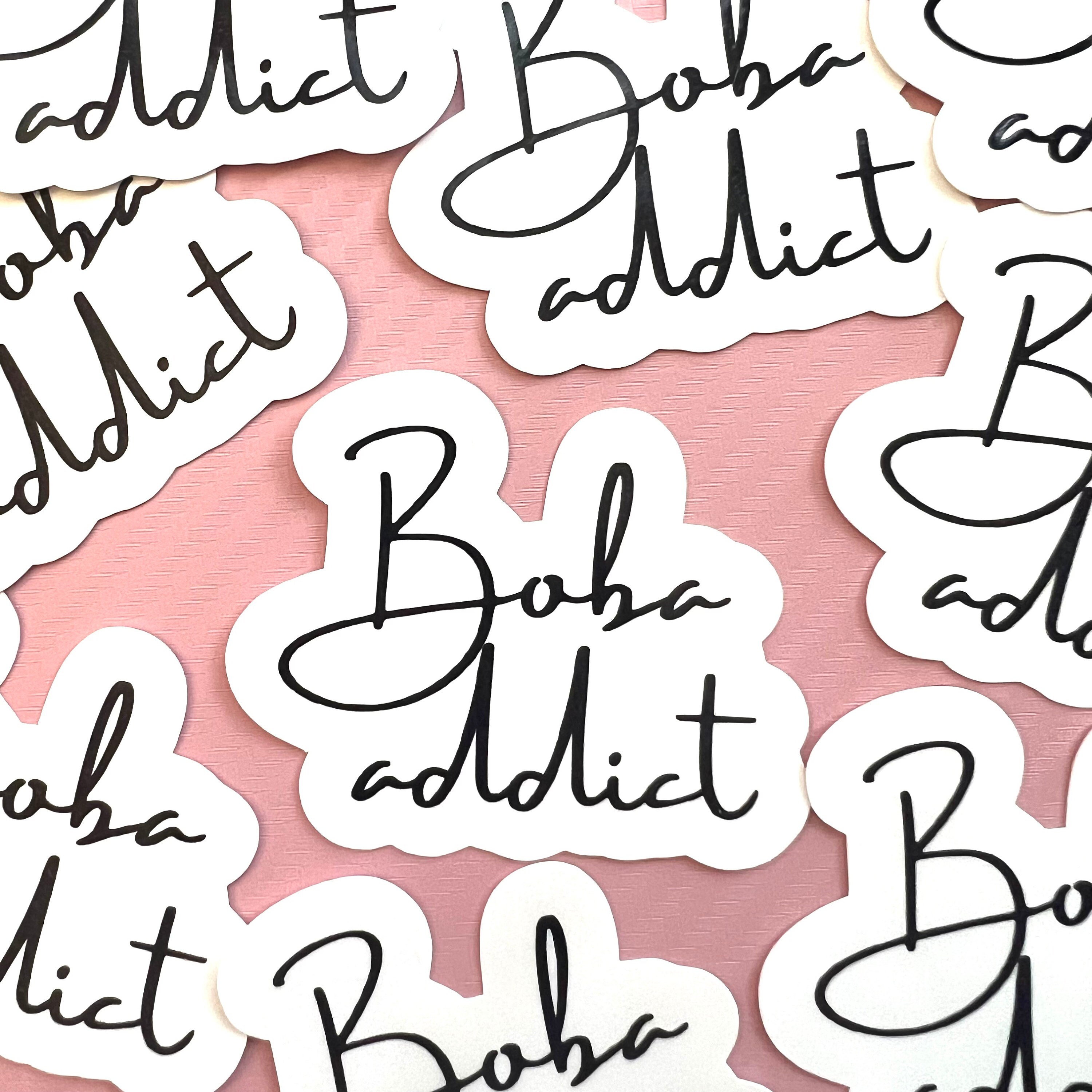 Boba Addict Sticker - Etsy