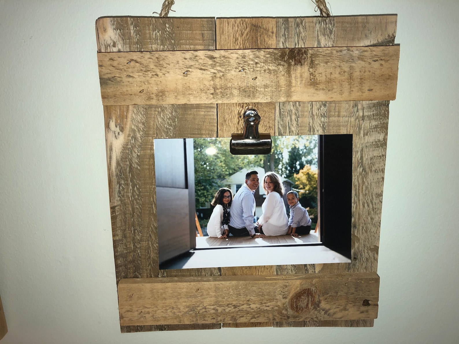 Farmhouse Decor, Handmade, Reclaimed Wood Picture Frames, Pallet Wood ...