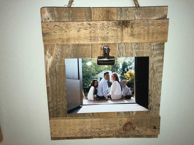 Farmhouse Decor, Handmade, Reclaimed Wood Picture Frames, Pallet Wood ...