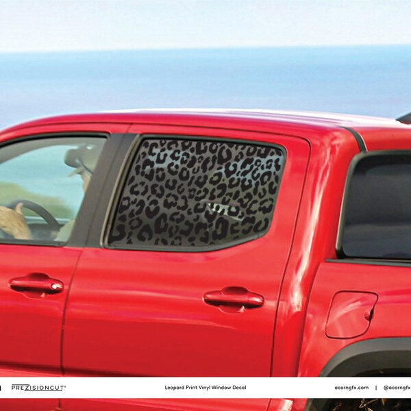 Leopard Print Window Decal - Etsy