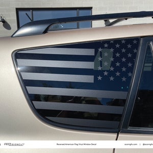 Reversed American Flag Prezisioncut® Vinyl Window Decal Fits - Etsy
