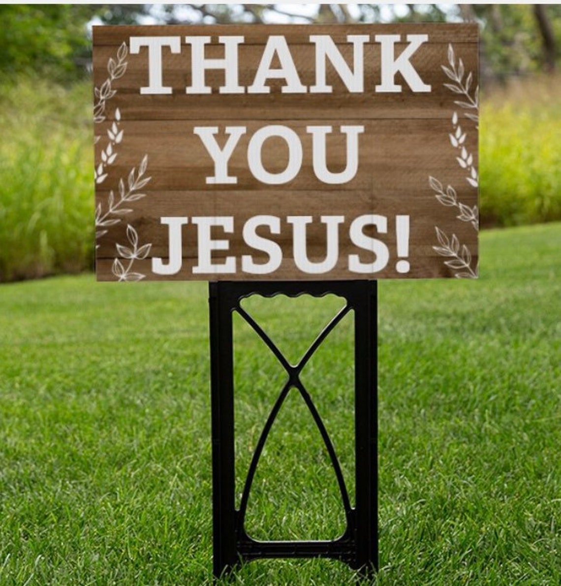 THANK YOU JESUS ! Inspirational Christian Yard Sign - Etsy