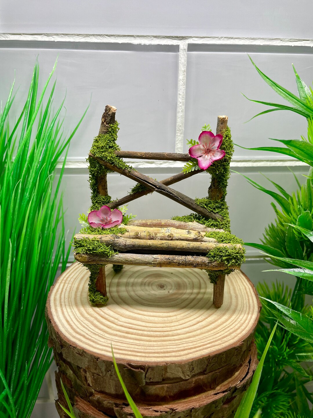 Fairy Garden Bench, Miniature Bench, Fairy Furniture, Mini Fairy Garden ...
