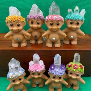 Crystal Troll Doll: Lucky Russ Miniature Figurine (2-inch) - Etsy