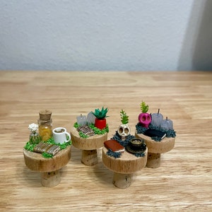 Fairy Garden Table, Miniature Tables, Fairy Furniture, Fairy Tables ...