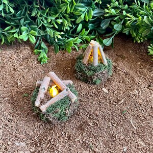 Miniature Fairy Garden Fire Pit, Tea Light Fire Pit, Mini Bonfire, Mini ...
