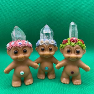 Crystal Troll Doll: Lucky Russ Miniature Figurine (2-inch) - Etsy