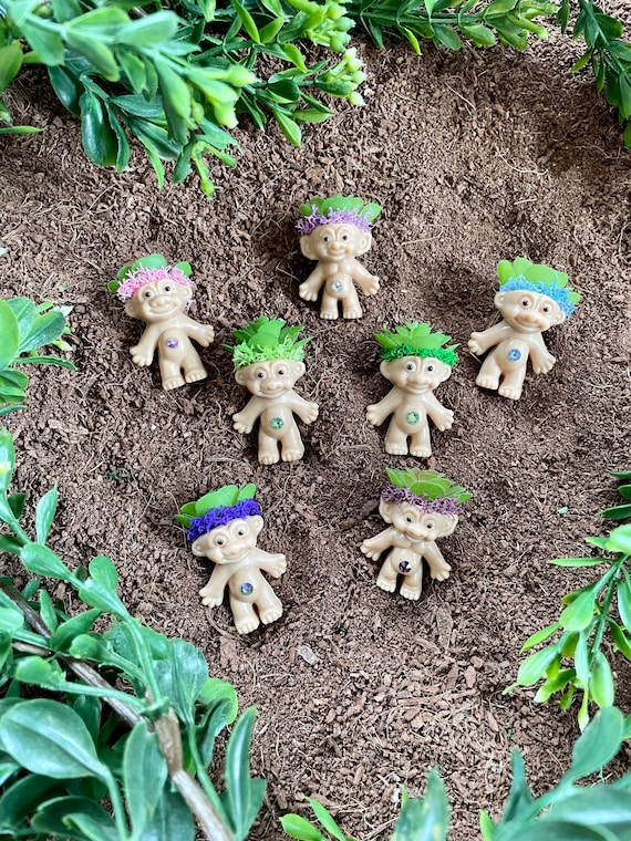 Tiny Succulent Troll Mini Succulent Troll Planter Troll - Etsy