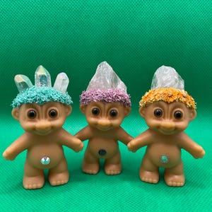 Crystal Troll Doll: Lucky Russ Miniature Figurine (2-inch) - Etsy